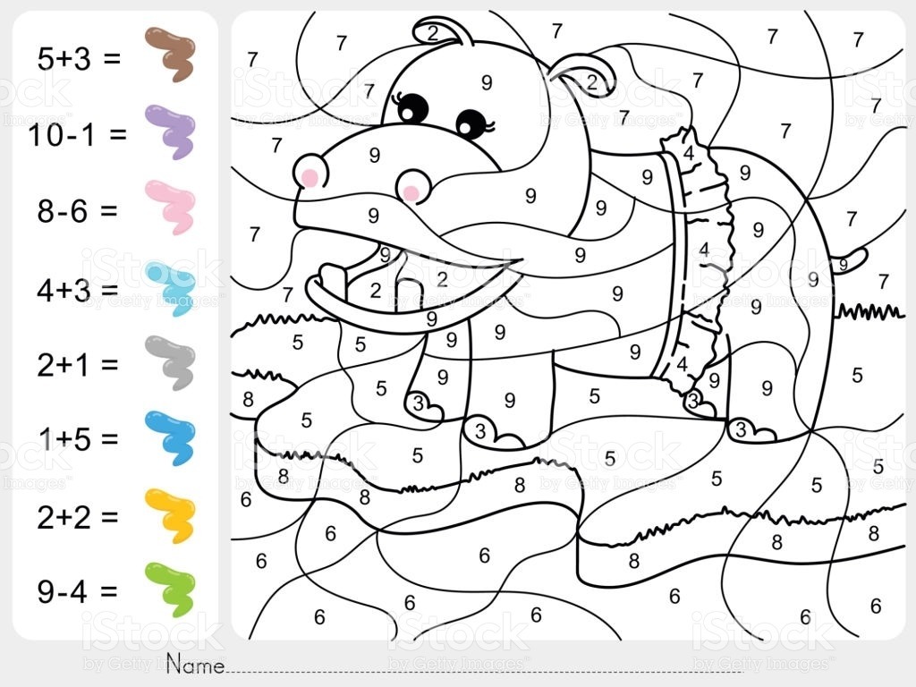 Drawing Kindergarten Addition Coloring Worksheets Printable and Online ...