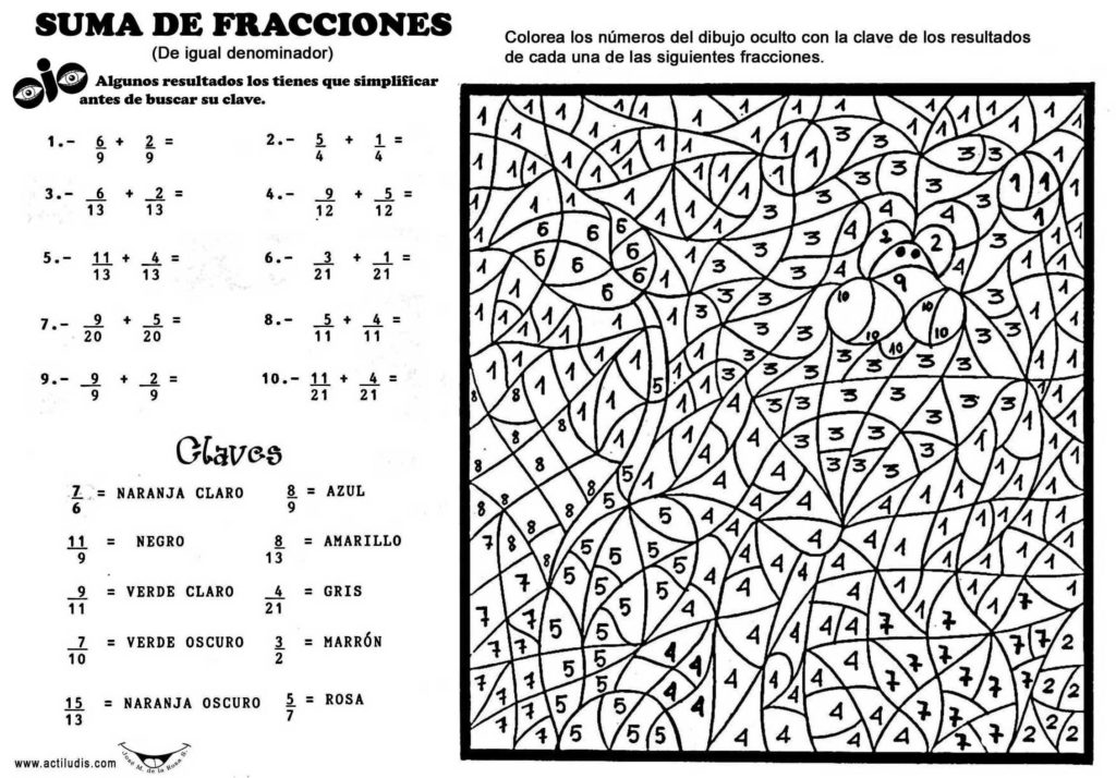 colorear-suma-de-fracciones – COKITOS