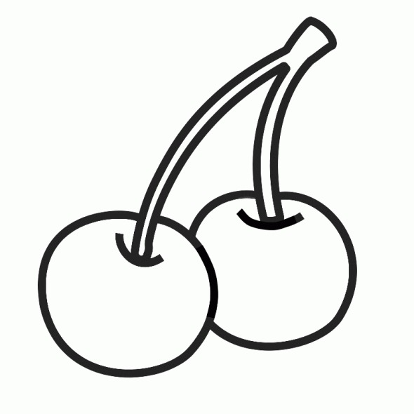 Pac Man Cherry Page Coloring Pages
